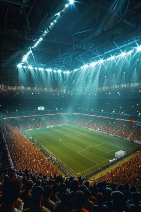 Copia de Aqua 3d Football Victory Night Poster | PosterMyWall