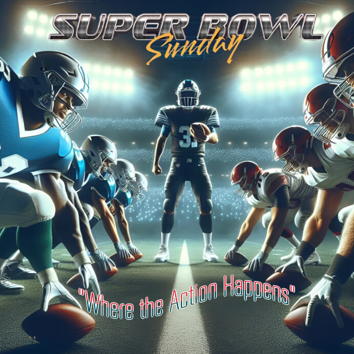 Copy of Aqua 3d The Image Is A Digital Created Super Bowl Promotional ...