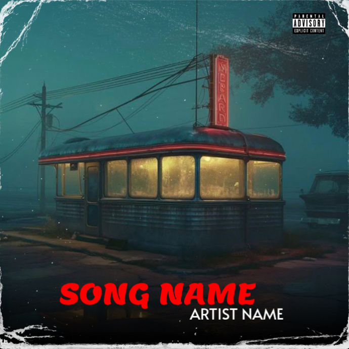 Aqua A Album Cover Template | PosterMyWall