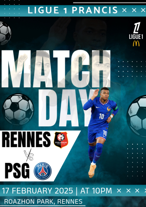 Aqua Abstract Football Match Day Schedule A4 Template | PosterMyWall