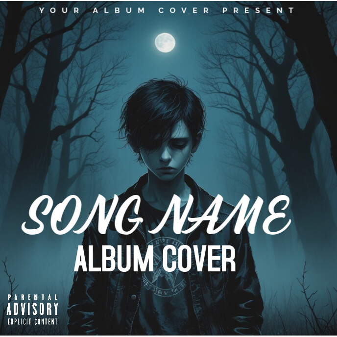 Aqua Album Cover Album Cover Template | PosterMyWall