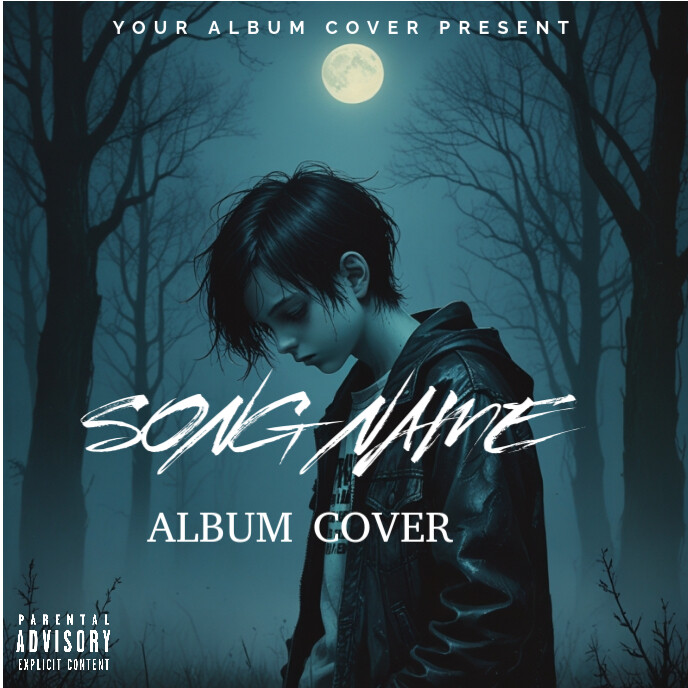 Aqua Album Cover Album Cover Template | PosterMyWall