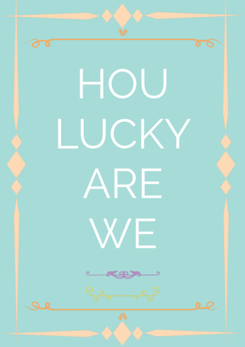 Aqua Alegre Decorative Posters A1 Template | PosterMyWall