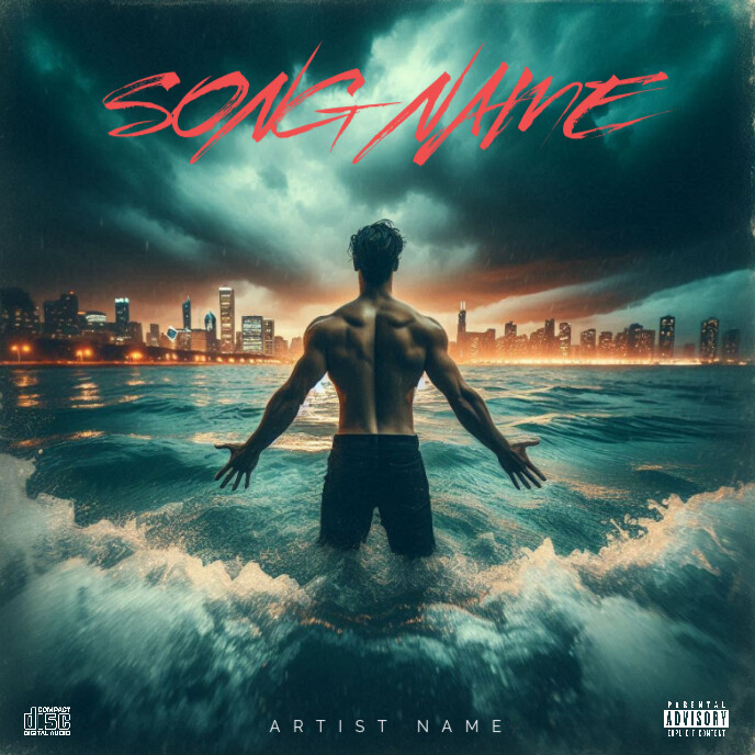 Aqua Best Cover Album Music Art Trap Mixtape Rap Album Cover Template ...