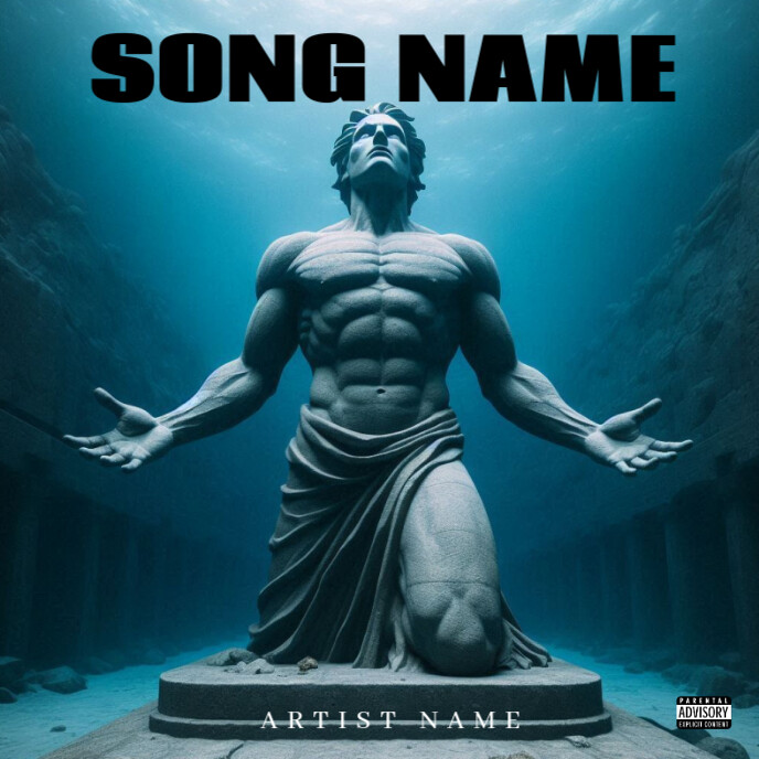 Aqua Best Cover Album Music Art Trap Mixtape Rap Album Cover Template ...