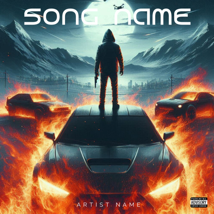 Aqua Best Cover Album Music Art Trap Mixtape Rap Album Cover Template ...