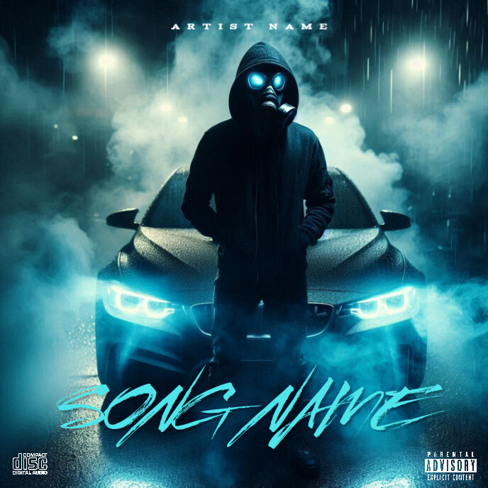 Aqua Best Cover Album Music Art Trap Mixtape Rap Album Cover Template ...