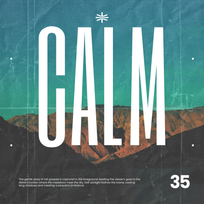 Copy of Aqua Calm Album Cover | PosterMyWall