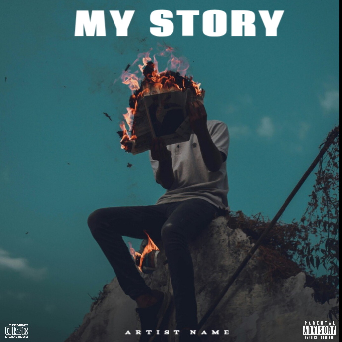 Aqua Cd Mixtape Album Cover Album Cover Template | PosterMyWall