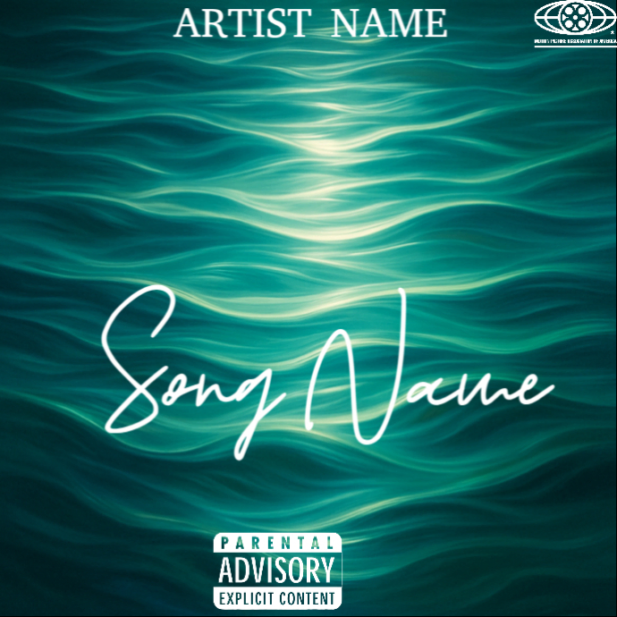 Aqua Cd mixtape/song album cover artwork template | PosterMyWall