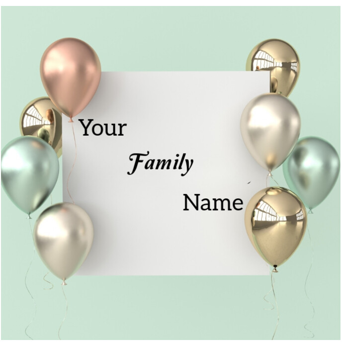 Aqua Collage Album Cover For Family Album Cover Template | PosterMyWall