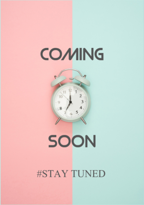 Aqua Coming Soon Announcement A2 Template | PosterMyWall