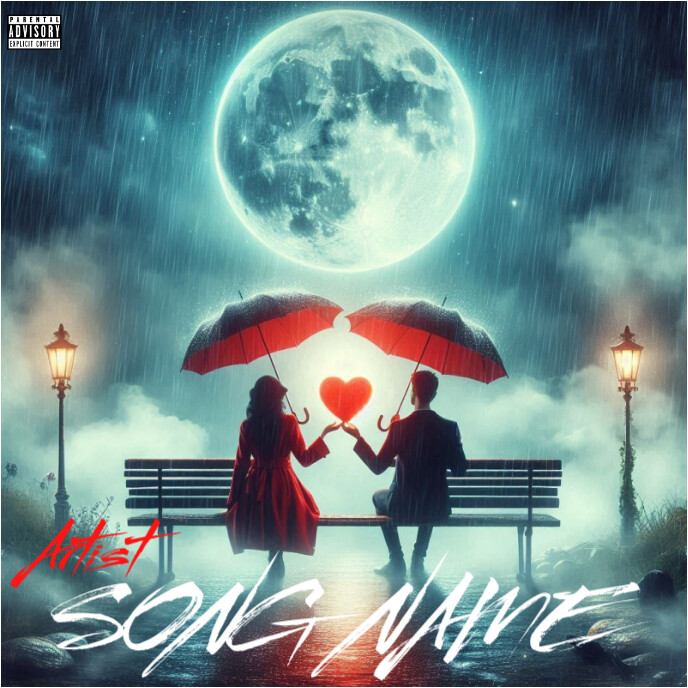 Aqua Couple Love Mixtape Album Cover Template | PosterMyWall
