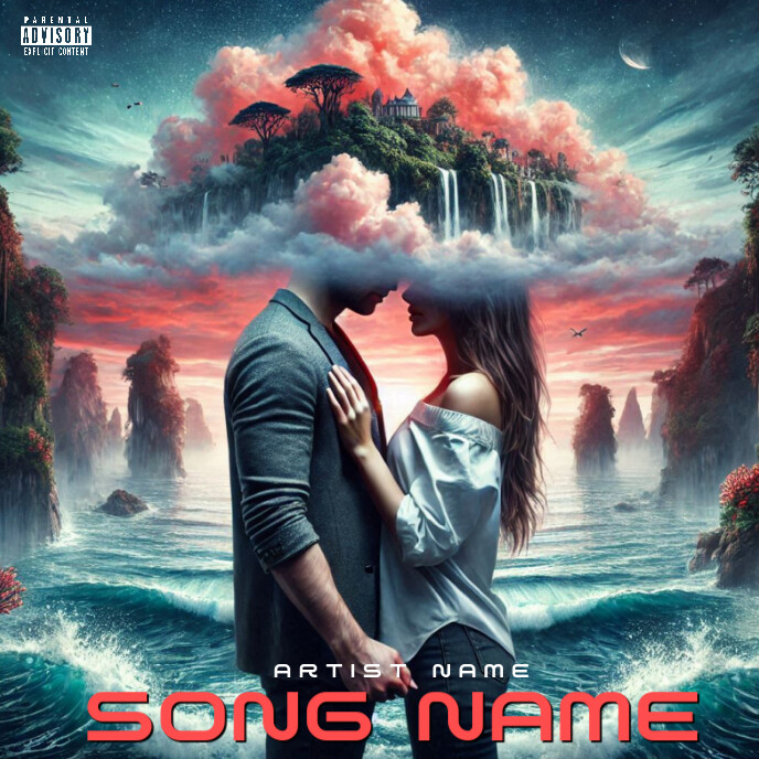 Copy of Aqua Couple Love Mixtape Cover Album Cover | PosterMyWall