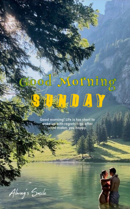 Copy of Aqua Floral Good Morning Sunday Kindle/book Covers | PosterMyWall