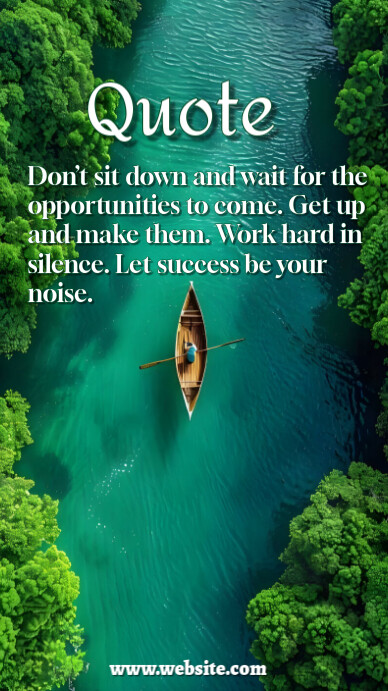 Copy of Aqua Floral Life Inspirational Quote Whatsapp Status | PosterMyWall