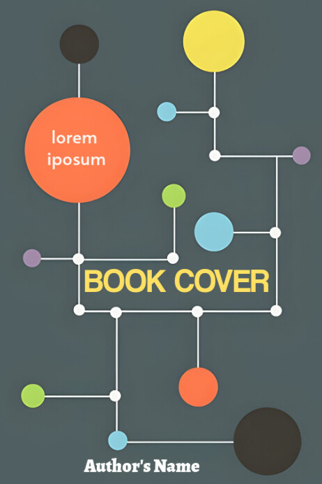 Aqua Futuristic Book Cover Design Poster Template | PosterMyWall