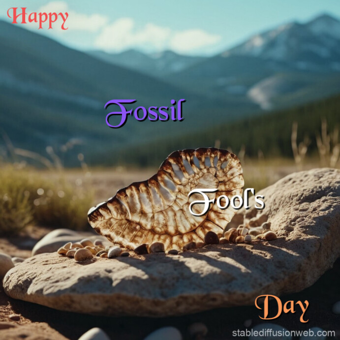 Aqua Futuristic Fossil Fool Day Instagram Post Template | PosterMyWall