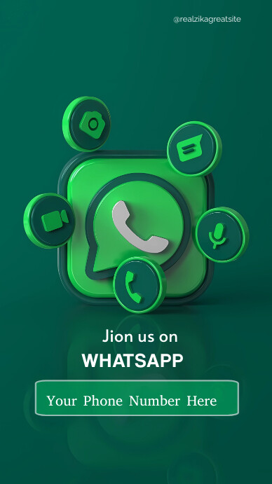 Aqua Futuristic Whatsapp Whatsapp Status Template | PosterMyWall