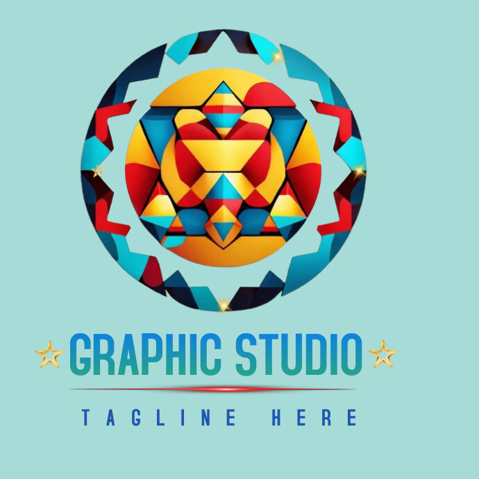 Aqua Grapgic Studio Logo Template | PosterMyWall