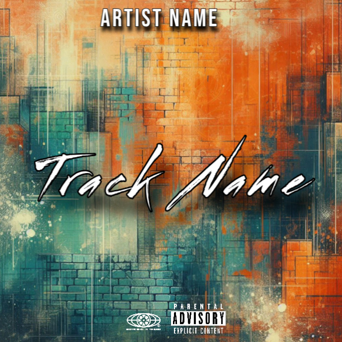 Aqua Grunge Mixtape Album Cover Template | PosterMyWall