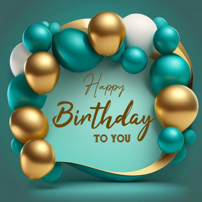 Aqua Hapoy Birthday To You Online Greeting Cards Instagram Post ...
