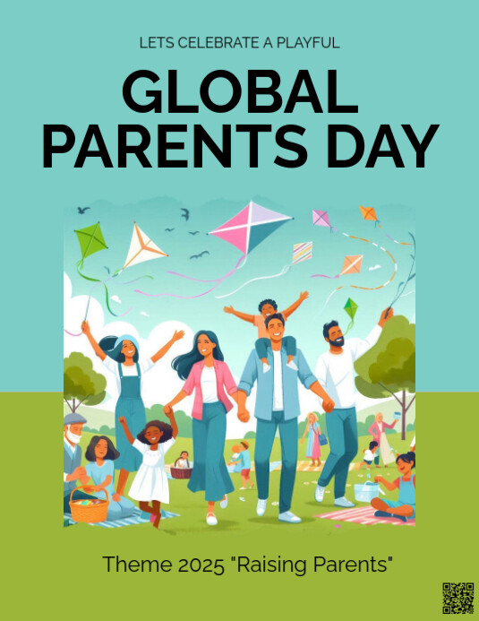 Copy of Aqua Illustrative Global Parents Day Flyer (us Letter ...