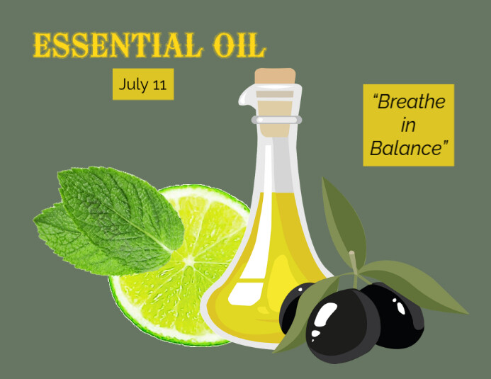 Copy of Aqua Illustrative World Essential Oils Day Flyer (us Letter ...