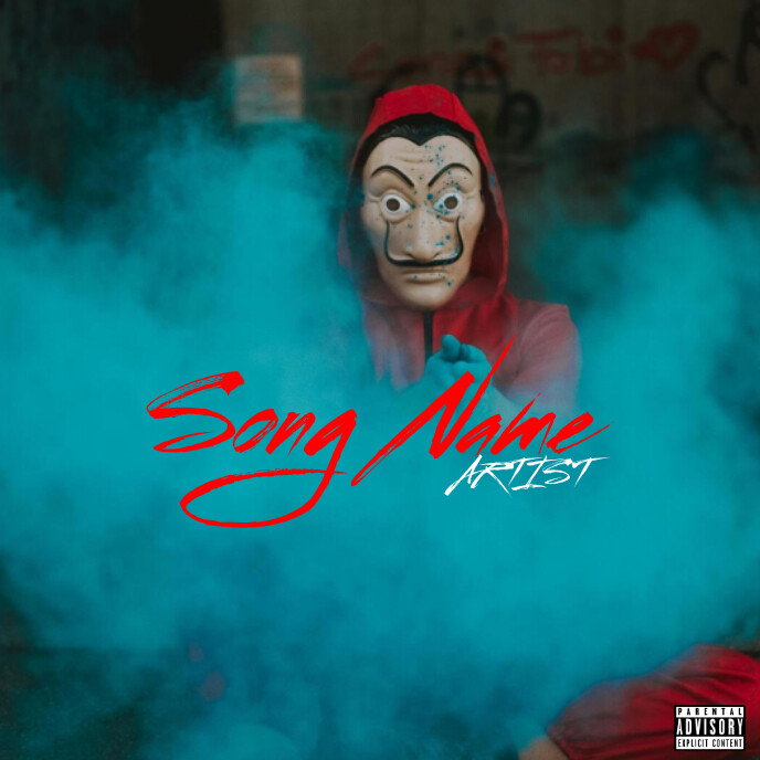 Aqua Joker Album Cover Template | PosterMyWall