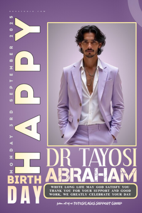 Aqua Joyful Bold Birthday Poster Template | PosterMyWall