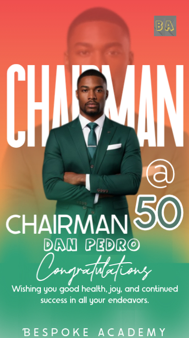Copy of Aqua Joyful Chairman @ 50 Instagram Story | PosterMyWall