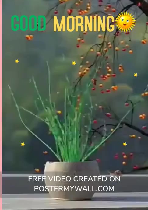 Aqua Joyful Good Morning Flyer A4 Template | PosterMyWall