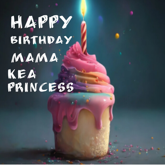 Modèle Aqua Joyful Happy Birthday My Princess Insta | PosterMyWall