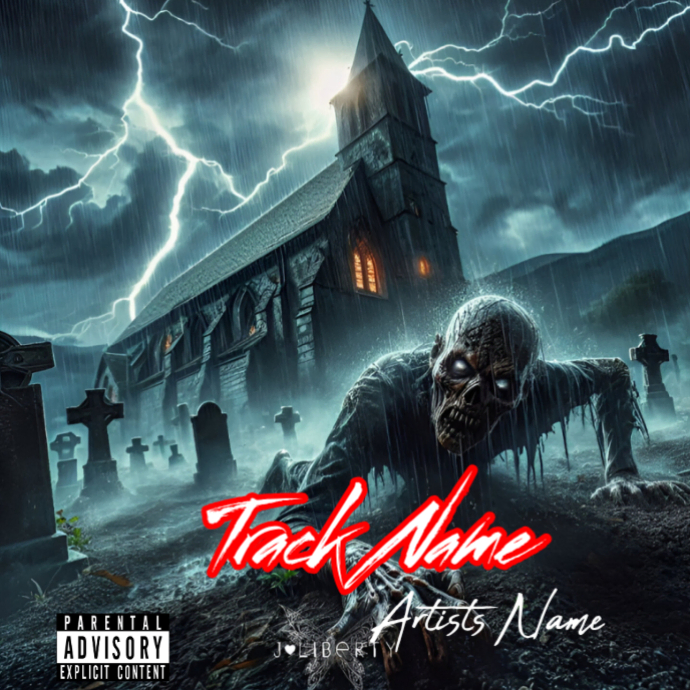 Aqua Joyful Horror Album Cover Album Cover Template | PosterMyWall