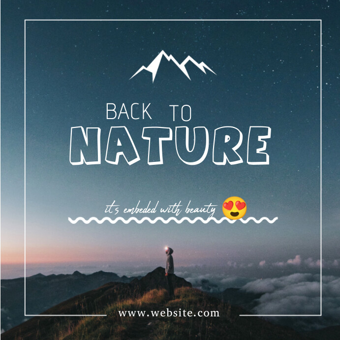 Aqua Joyful Nature Instagram Post Template | PosterMyWall
