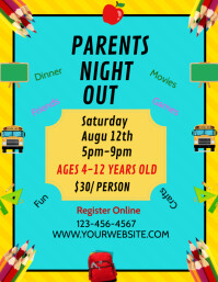 Parents' Night Out flyer Template | PosterMyWall