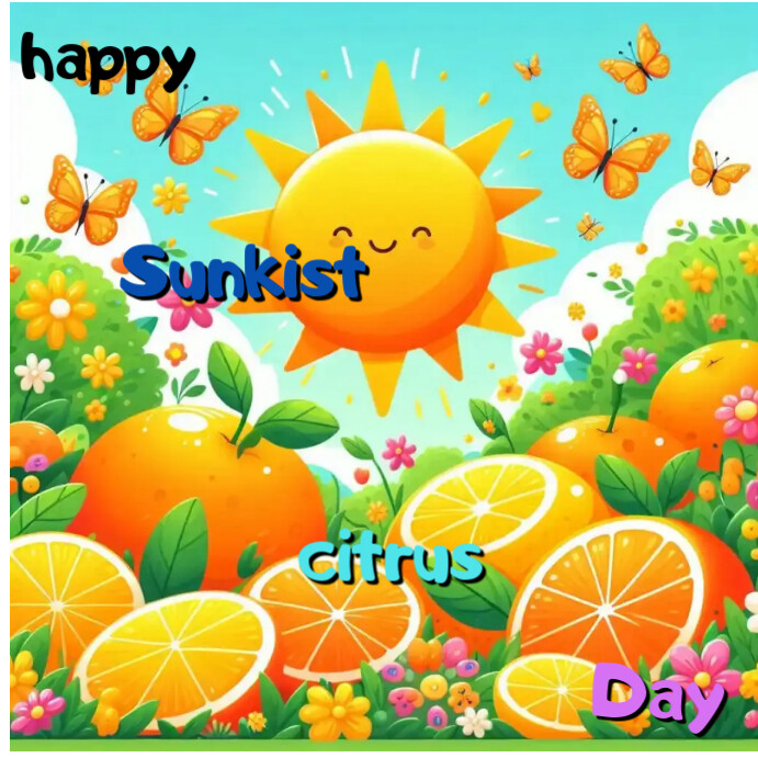 Copy of Aqua Joyful Sunkist Citrus Instagram Post | PosterMyWall