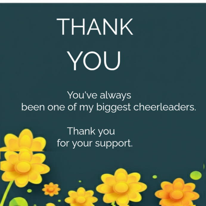 Aqua Joyful Thank You Card Instagram Post Template | PosterMyWall