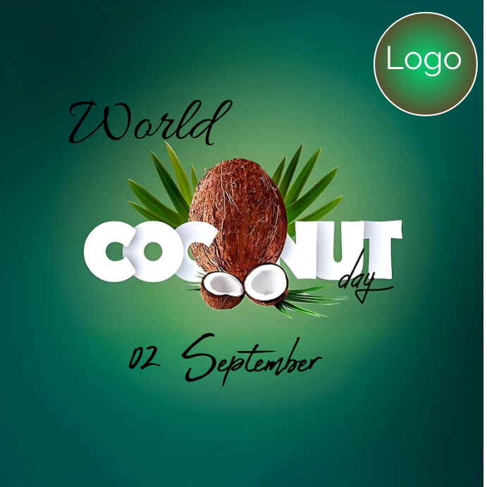 Copy of Aqua Joyful World Coconut Day Flyer Instagram | PosterMyWall