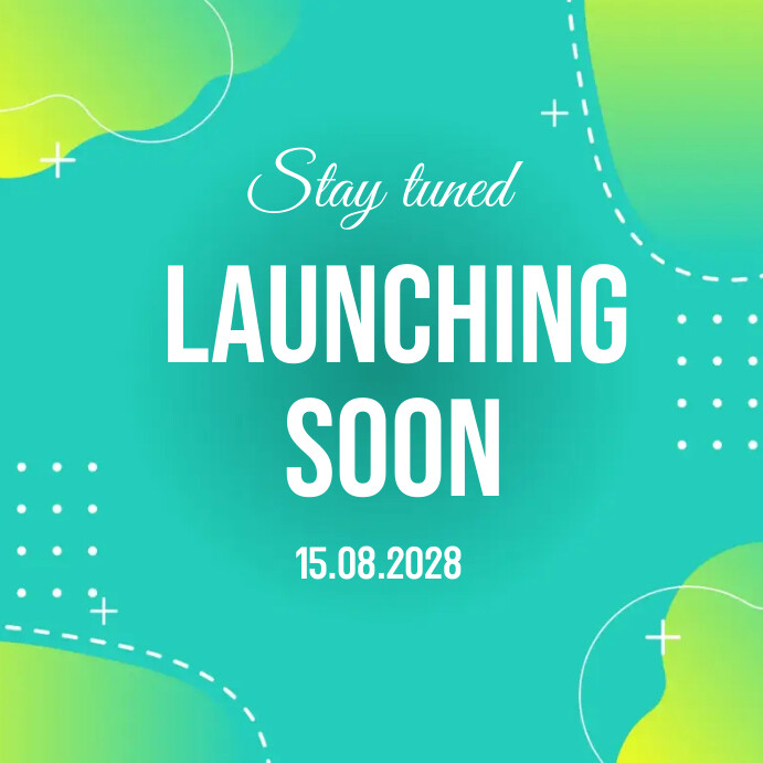 Plantilla de Aqua Launching Soon Instagram Post | PosterMyWall
