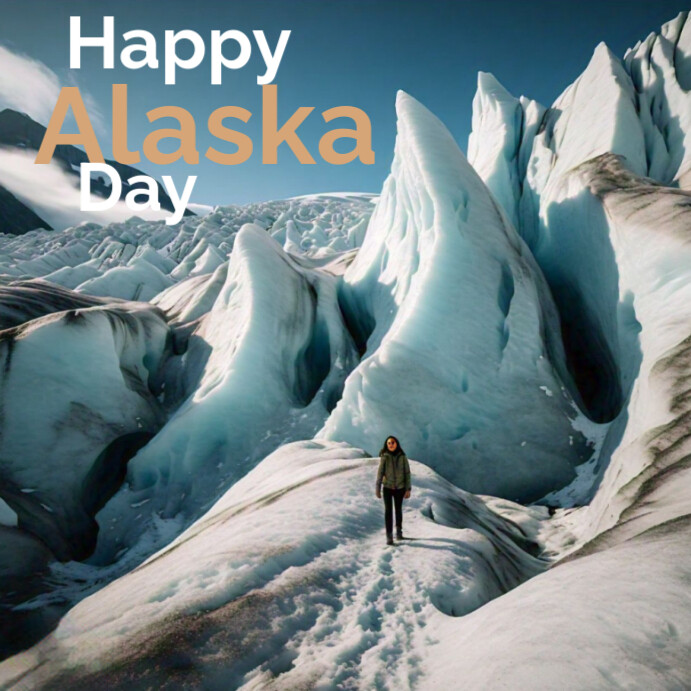 Aqua List-based Alaska Day Instagram Post Template | PosterMyWall