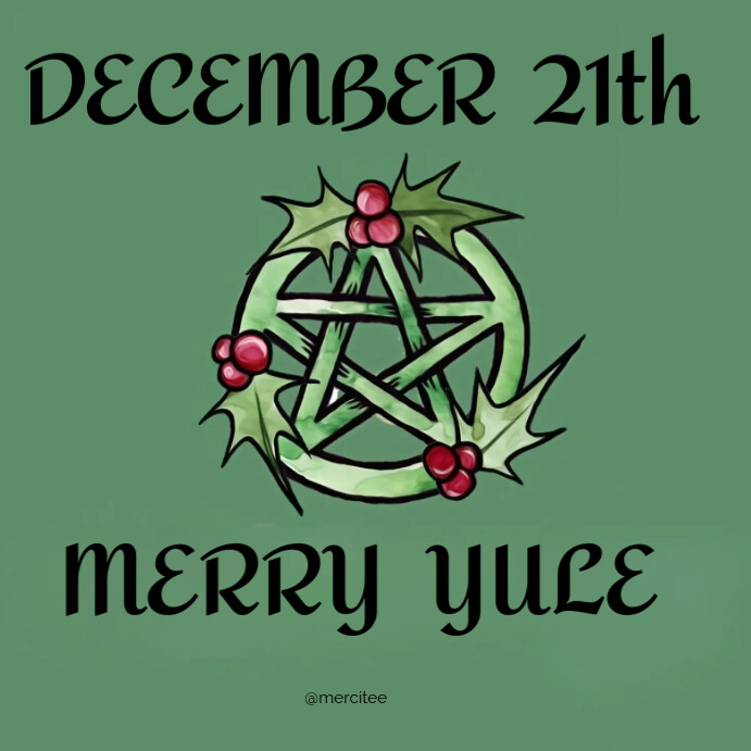 Aqua List-based Merry Yule Instagram Post Template | PosterMyWall