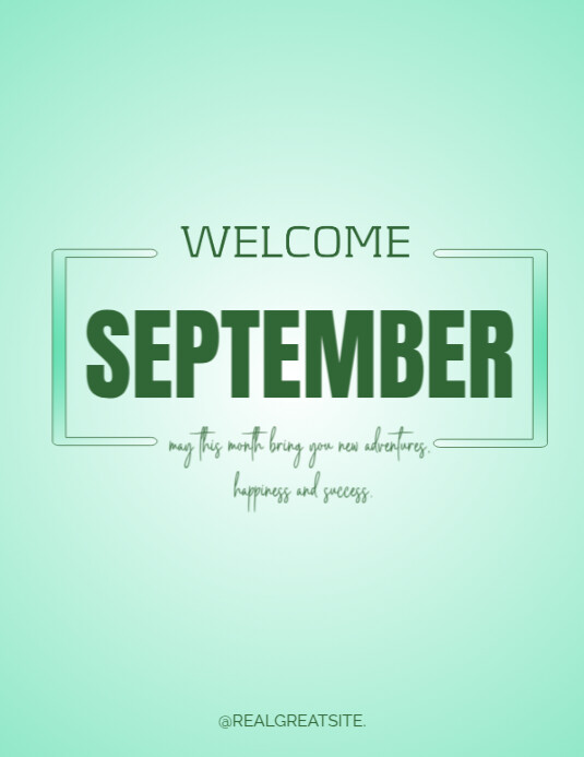 Aqua List-based New Months 2025, 2026, 2027, 2028, 2029, 2030 Flyer (us ...