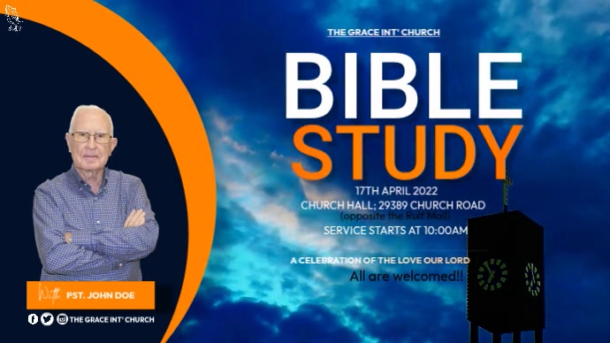 Church Bible Study Templat | PosterMyWall