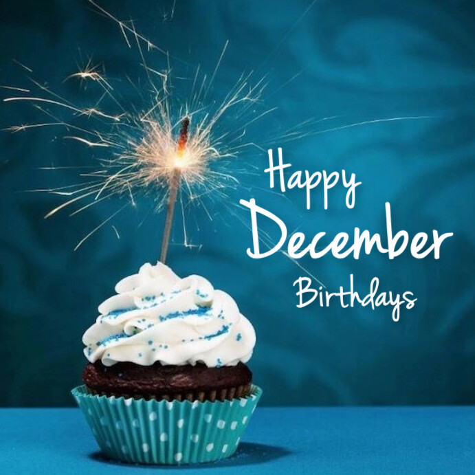 Copy of Aqua Maximalist Happy December Birthdays Instagram Post ...