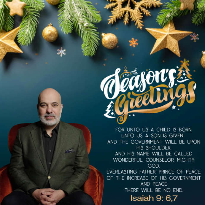 Aqua Maximalist Merry Christmas Wishes Instagram Post Template ...