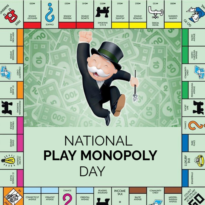 Copy of Aqua Maximalist Monopoly Instagram Post | PosterMyWall