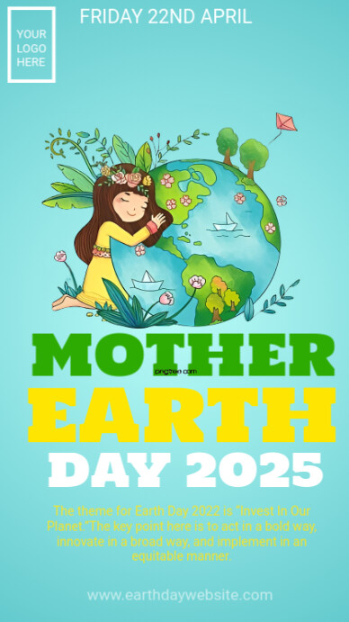 Copy of Aqua Maximalist Mother Earth Day2025 Instagram Story | PosterMyWall