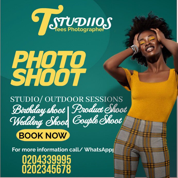 Aqua Maximalist Phpto Shoot Instagram Post Template | PosterMyWall