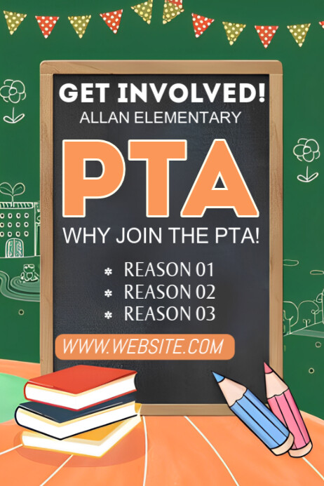 Copy of Aqua Maximalist Pta Meeting Poster | PosterMyWall